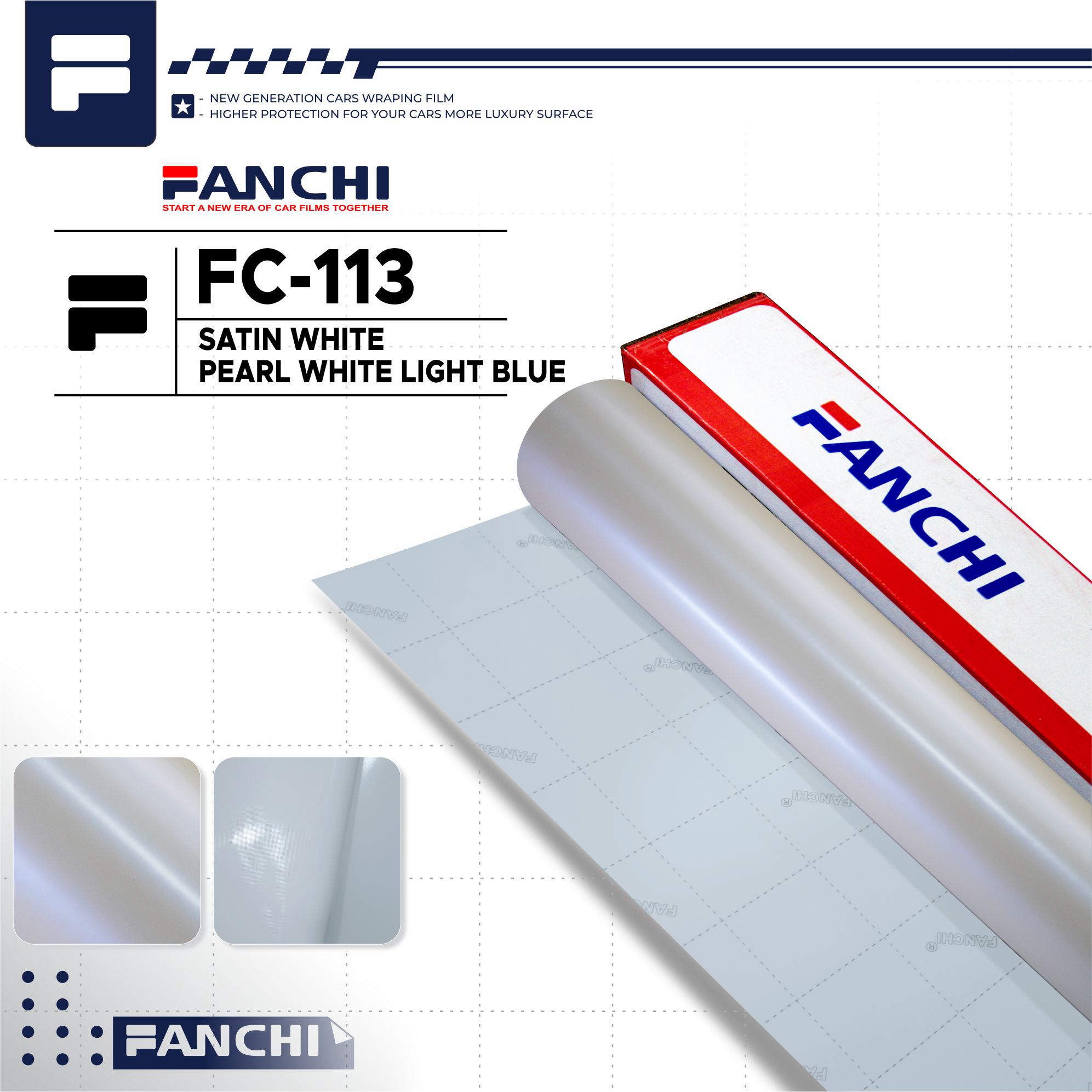 Satin White Pearl White Light Blue - Achieving Extraordinary Achievments