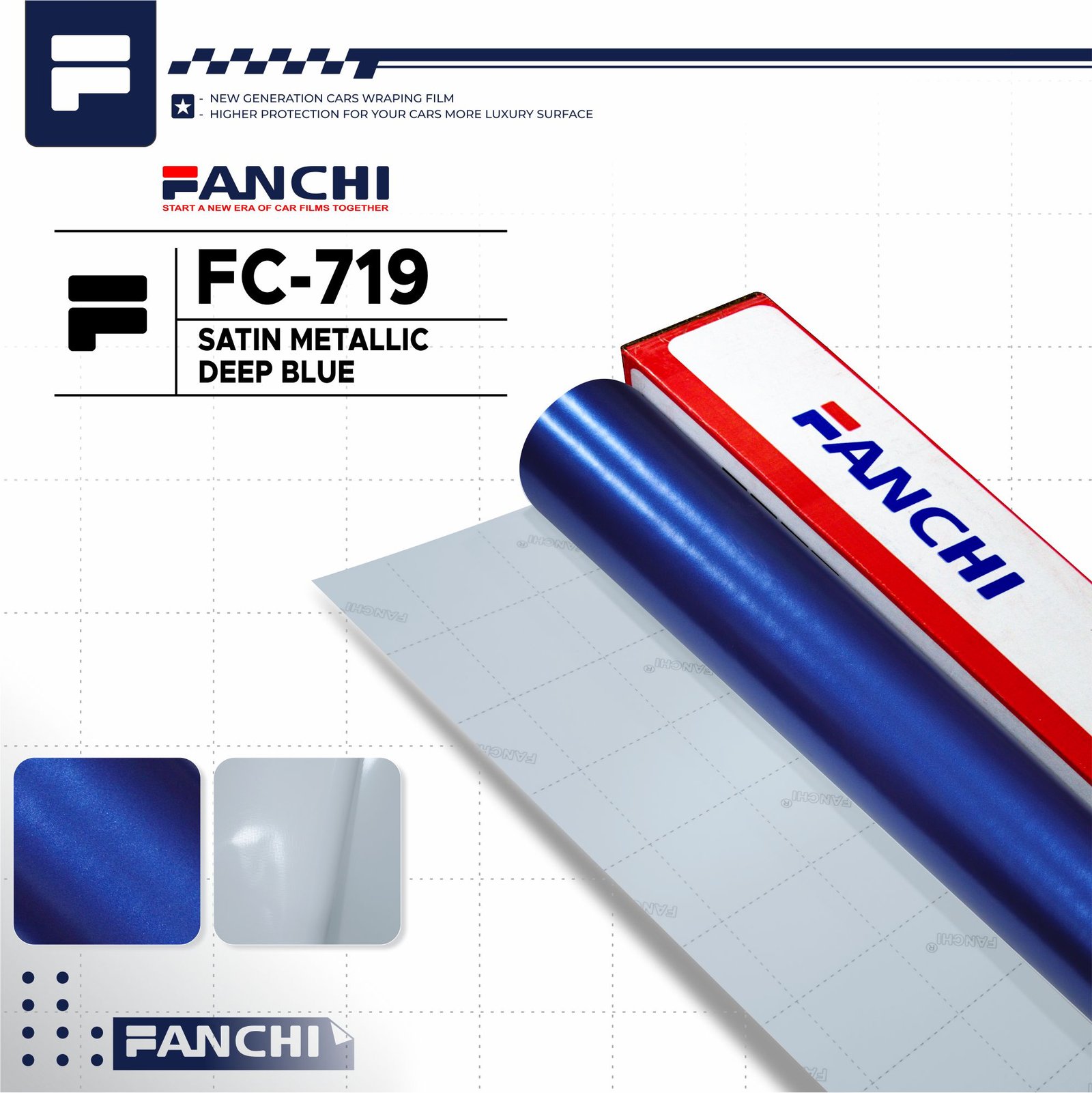 Satin Metallic Deep Blue - Achieving Extraordinary Achievments