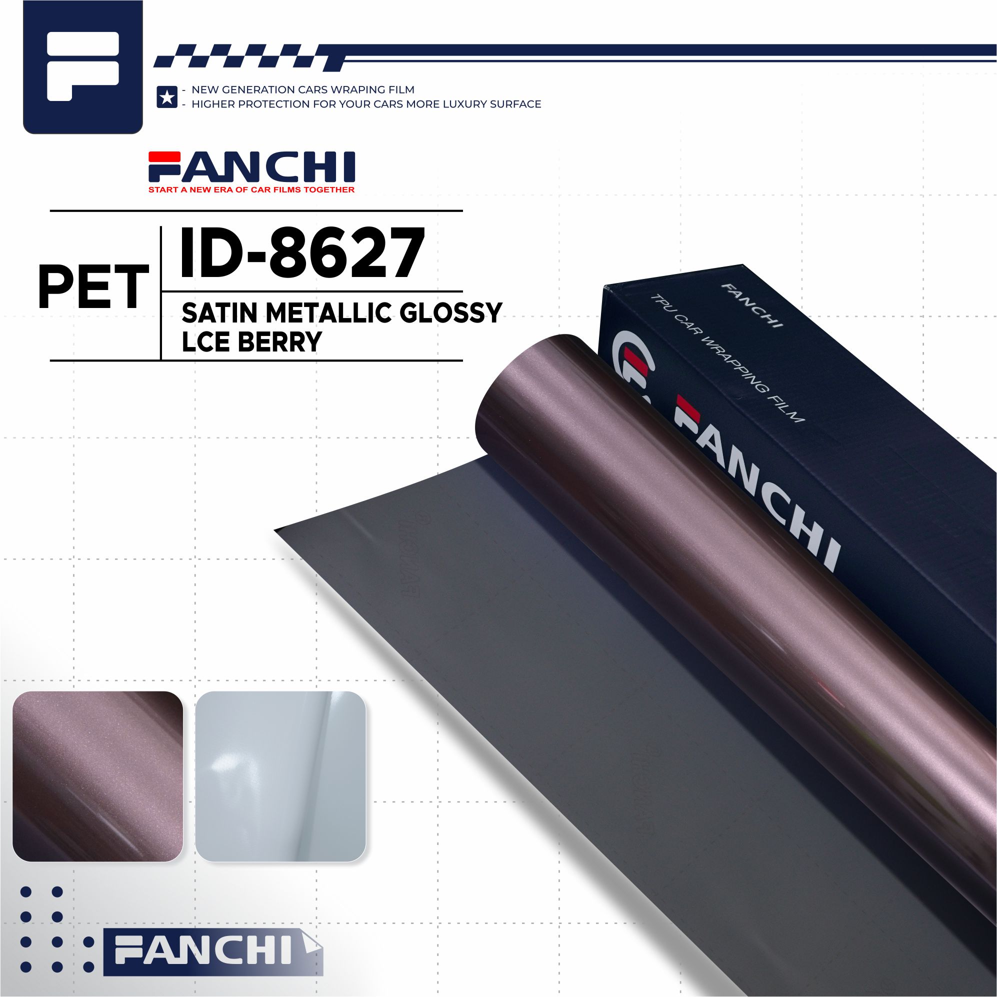 Satin Metallic Glossy Ice Berry - Achieving Extraordinary Achievments