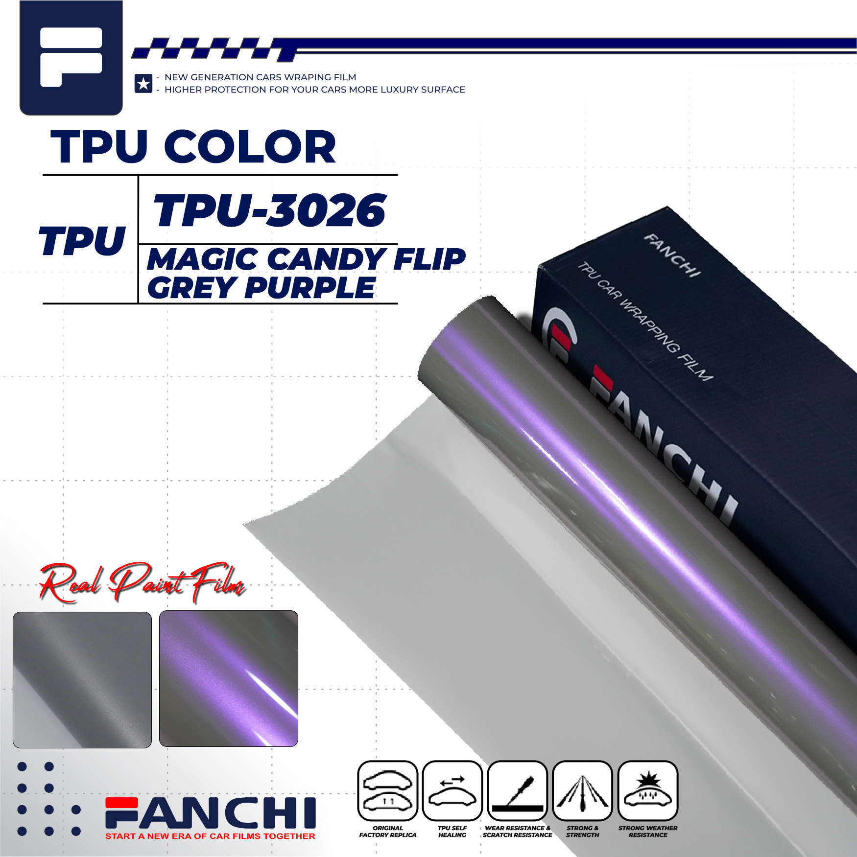 TPU - Magic Candy Color Flip Grey Purple - Achieving Extraordinary ...