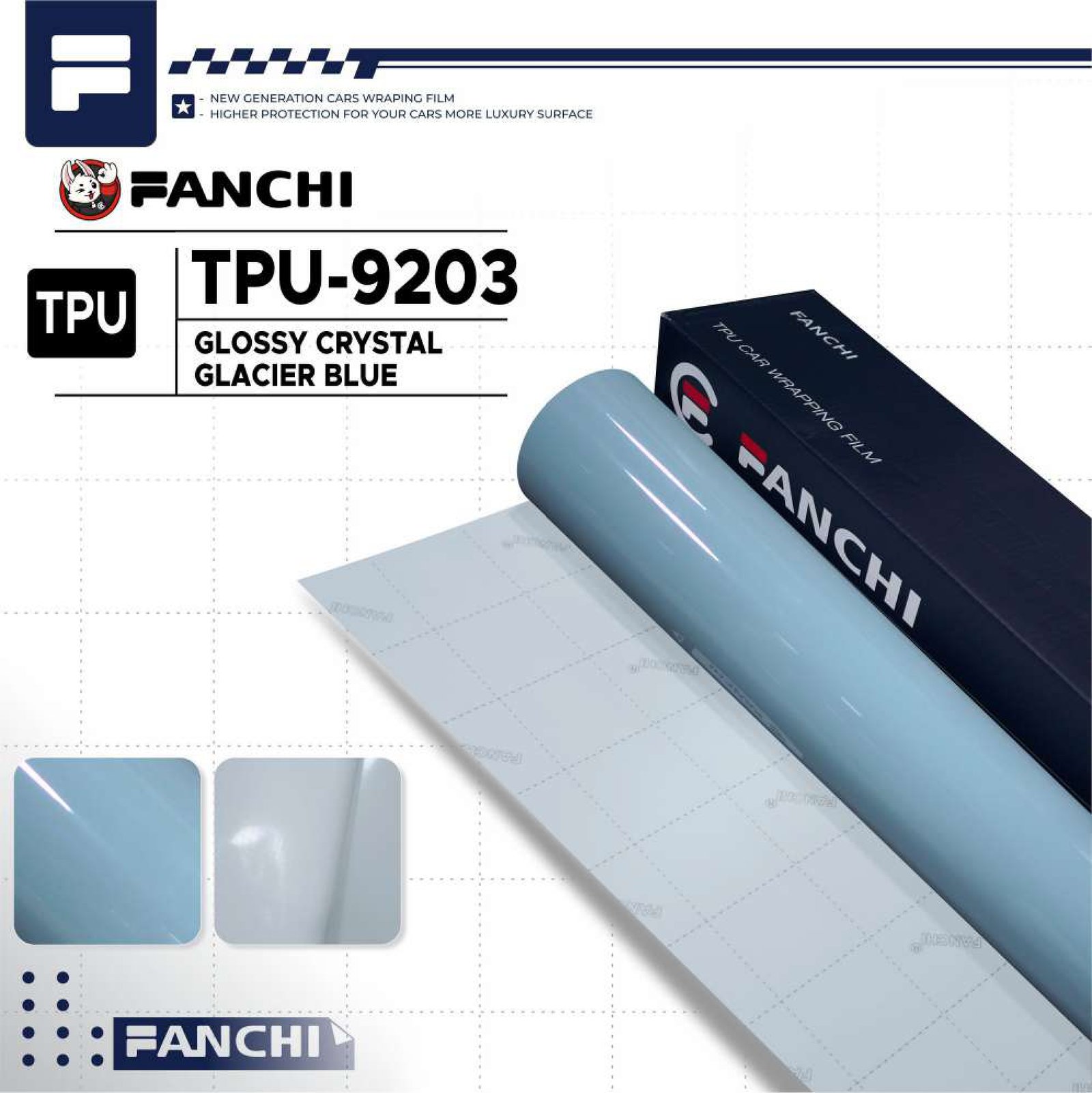 TPU – Glossy Crystal Glacier Blue - Achieving Extraordinary Achievments