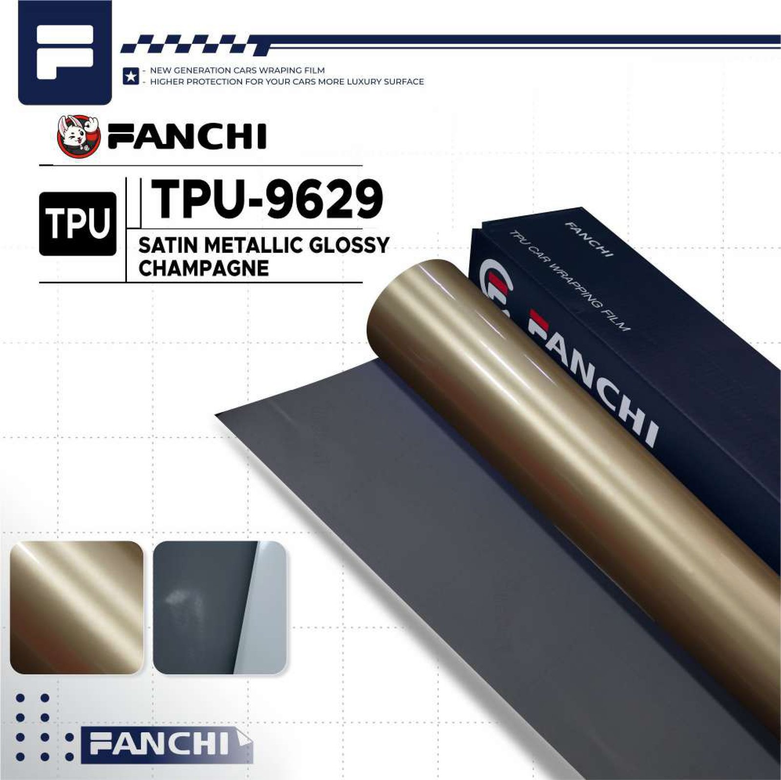 TPU – Satin Metallic Glossy Champagne - Achieving Extraordinary Achievments